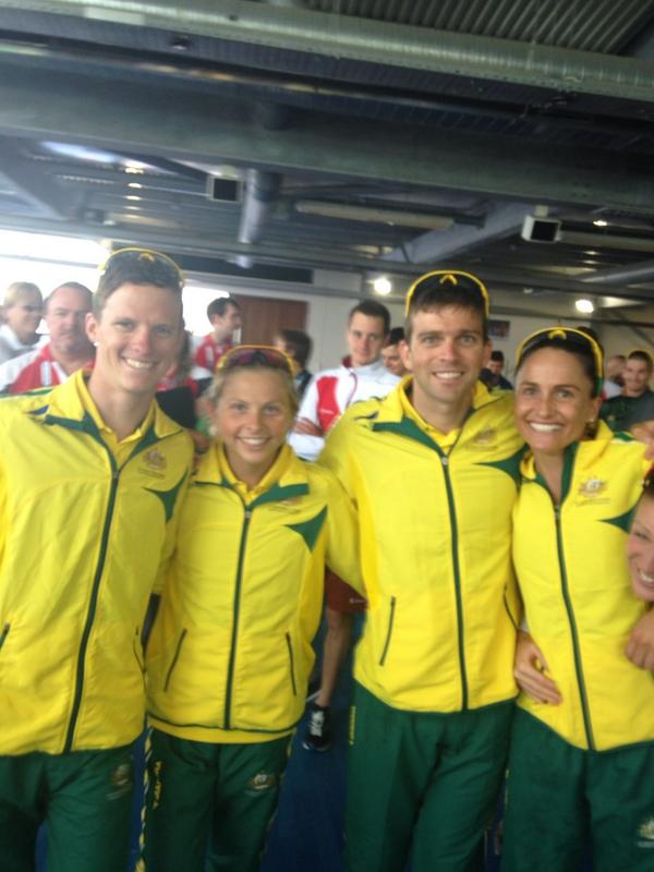 Australia wins Commonweath Games Bronze Medal in Triathlon Mixed Relay ...